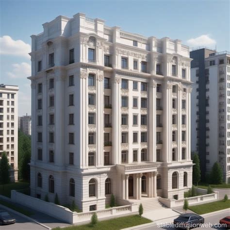 Residential Buildings Neoclassical Design Stable Diffusion Online