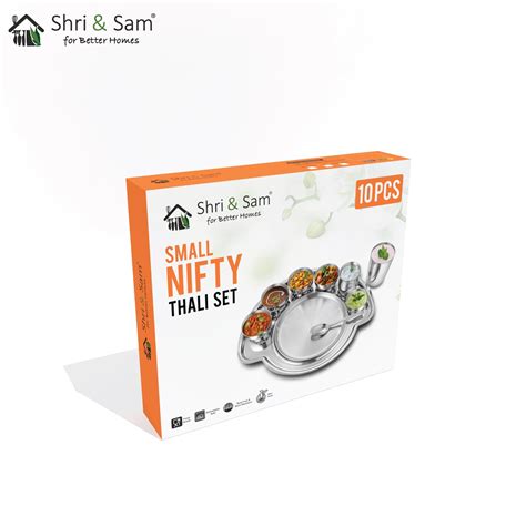 Stainless Steel Small Thali Set 1 Person Nifty
