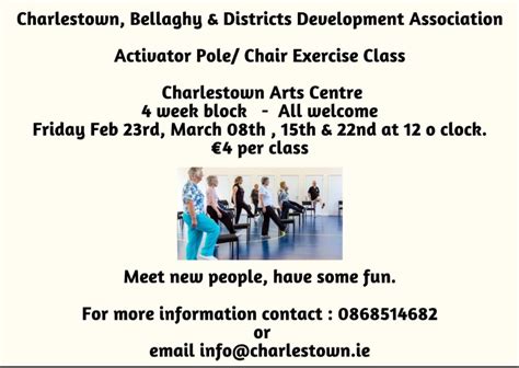 Activator Polechair Exercise Class Charlestown