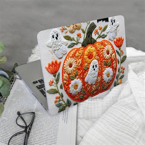 Pumpkin Macbook Case Halloween Fall Laptop Cover Uv Print Etsy
