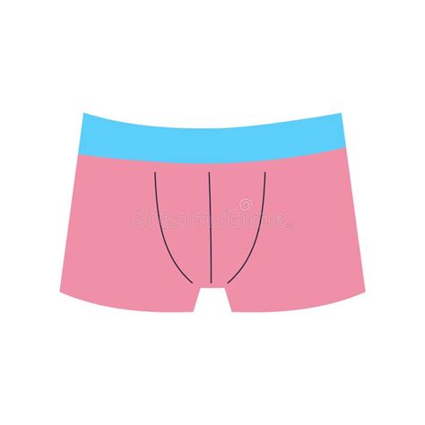 Pink Men S Underpants Men S Boxer Brief Icon Stock Vector