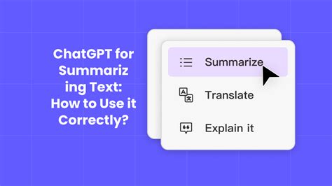 How To Summarize Text In Chatgpt Guideandtips Updf