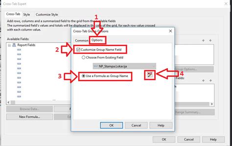 Visual Studio How Can I Display Row Number In Cross Tab Stack Overflow