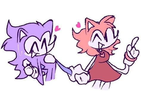 An Image Of Two Cartoon Characters Holding Hands