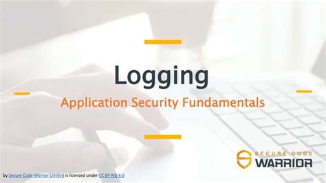 Secure Code Warrior Logging Ppt