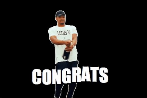 Congratulations Funny Steven Barlett Popping Bottle 