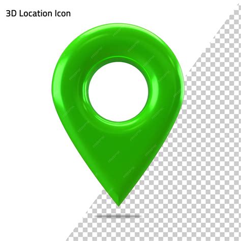 Premium Psd A 3d Pin Location Icon 3d Render