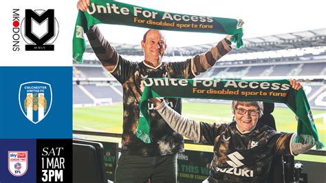 Mk Dons Vs Colchester United Mkfm 106 3fm Radio Made In Milton Keynes