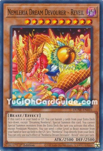 Yu Gi Oh Nemleria Dream Devourer Reveil