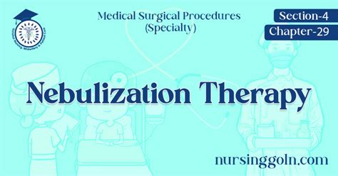 Nebulization Therapy Nursing And Midwifery Gurukul Goln