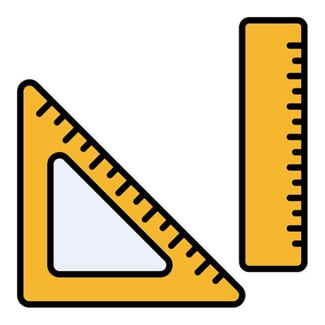 Set Square Icon Premium Vector