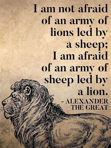 Alexander The Great Lion Quote