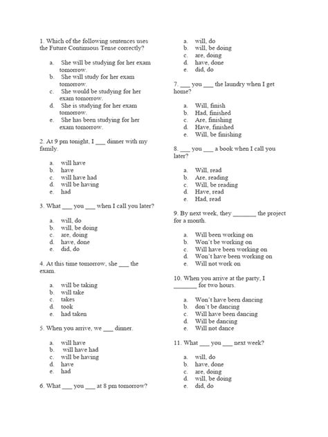 Future Continous Pdf