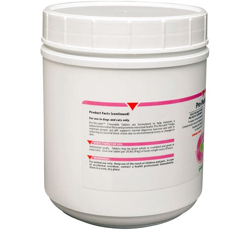 Pro Pectalin Anti Diarrheal Tablets For Dogs And Cats 250 Tabs On