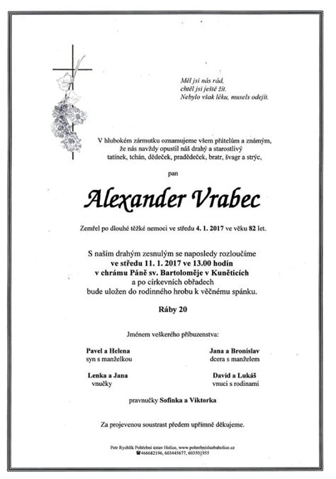 Pan Alexander Vrabec Smutecnioznamenieu