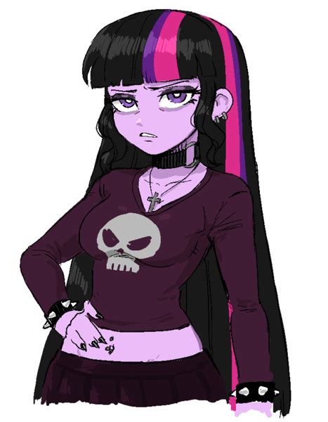 Goth Girls Belly Button