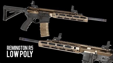 3d Model Vr Ready Remington R5 Rgp Low Poly Vr Ar Low Poly Cgtrader