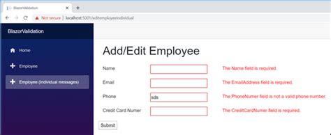 Understand Validation In Blazor Apps