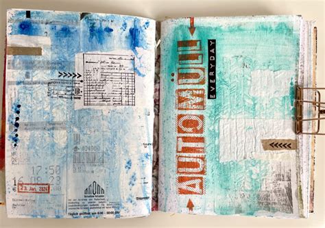 Art Journal Selbstgemacht Neue Seiten Und Spielereien Im Junk Journal Scrapimpulse