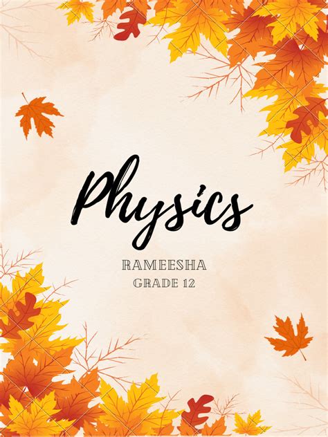 Physics A4 Pdf