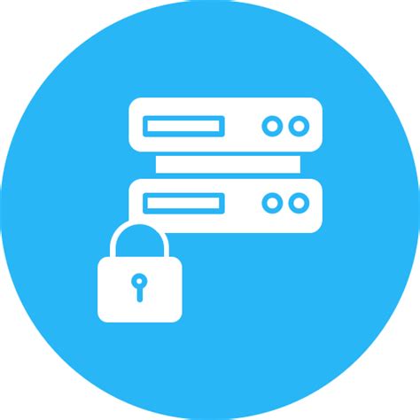 Database Locked Generic Color Fill Icon Freepik