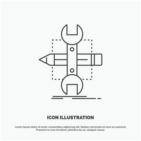 Build Design Develop Sketch Tools Icon Line Vector Gray Symbol For Ui And Ux Website Or Build Design Develop Sketch Tools Icon Line Vector Gray Symbol For Ui And Ux Website Or