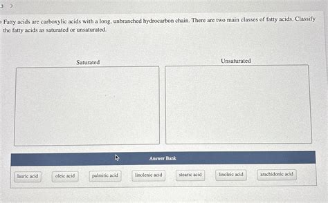 Solved Fatty Acids Are Carboxylic Acids With A Long