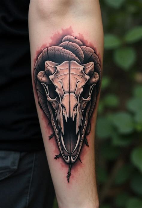 Snake Skull Tattoo Ideas And Inspiration