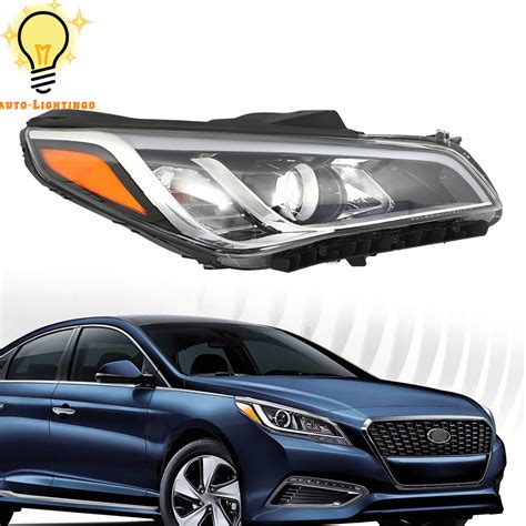 Halogen For 2015 2016 2017 Hyundai Sonata Headlight Headlamp Assembly
