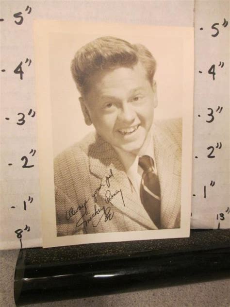Mickey Rooney Movie Studio Fan Club Promo Photo 1945 35x5 Ebay