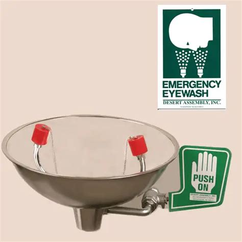 Opti Klens Wall Mounted Emergency Eyewash Station — Mountainside
