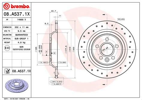 Disque Brembo 08a5371x