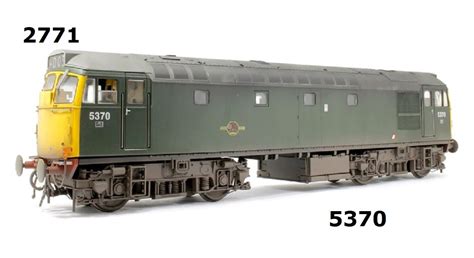 Heljan 2771 Class 27 5370 No D In Br Green Livery Fye Factory