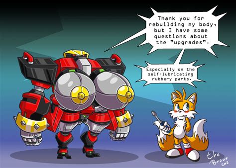 Rule 34 Big Breasts E 123 Omega Fox Miles Prower Robot Sega Sonic Series Sonic Forces Sonic