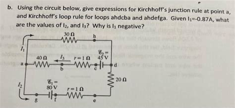 [solved] b using the circuit below give expressions for