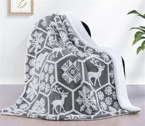 Queenshin Cozy Fluffy Sherpa Fleece Blankets Twin Size 150 200 Cm