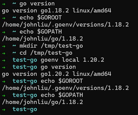 Switching Directories Doesn T Change Go Version Issue Go Nv Goenv Github