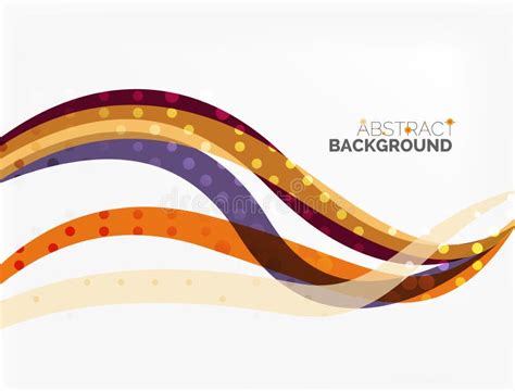 Vector Abstract Wave Lines Background Stock Vector Illustration Of