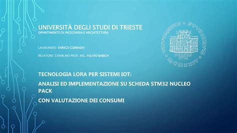 Tecnologia Lora Per Sistemi Iot Analisi Ed Implementazione Su Scheda Stm32 Nucleo Pack Con