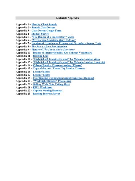 Materials Appendix Final Pdf