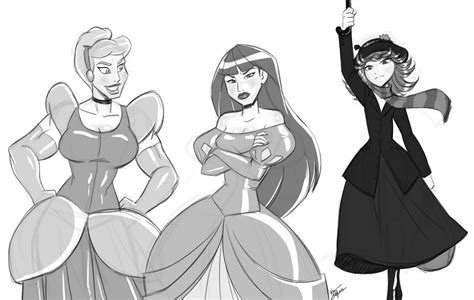 Disney Princess Capt Marvel Widow And Tat By Alienhominid2000 On