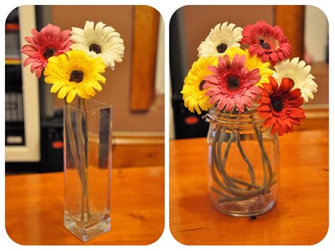 Happy Gerbera Daisies In Yellow And Red