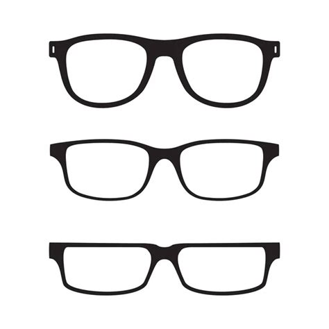 Square Glasses Vector Woman Glasses Shapes 9 Faces A Graphic By