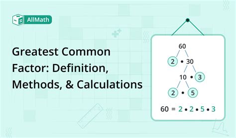 Greatest Common Factor Number Theory Methods And Calculations