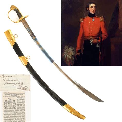 Original Napoleonic British P 1803 Named Officer Sword Carried At