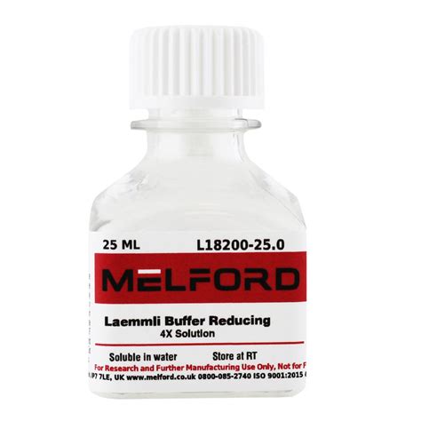 L18200 250 Laemmli Buffer Reducing 4x Solution 25 Milliliters