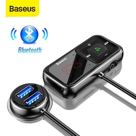 Baseus Car Fm Modulator Bluetooth Adapter Fm Transmitter 31a Usb Car