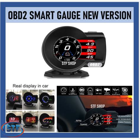 Car Obd Multi Function Obd2 F8 Car Smart Upgrade New Version Digital Gauge Meter Proton Honda