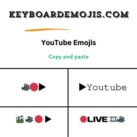 Youtube Emojis 🚀copy And Paste