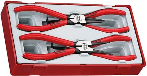 Conjunto De Alicates Circlip De 4 Peças E 7 Polegadas Da Teng Tools